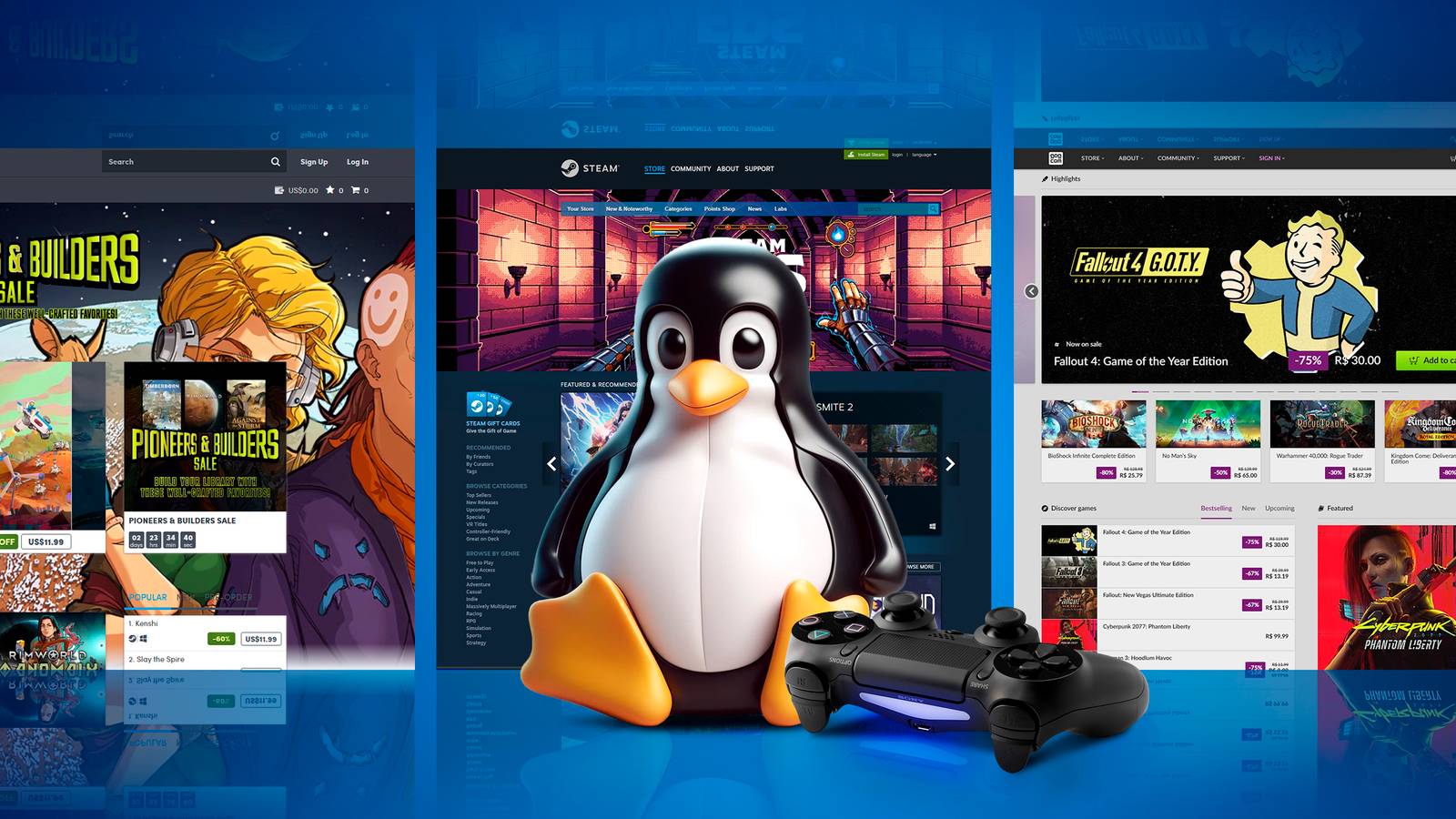 Forget Windows Emulation, These Game Stores Sell Native Linux Games