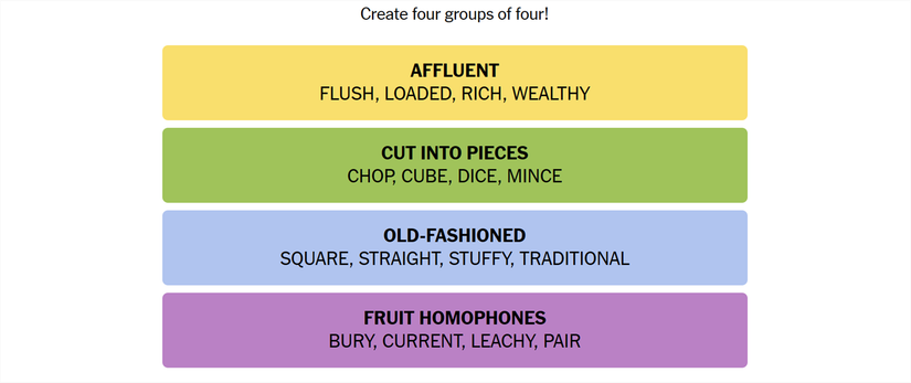 Today's NYT Connections Hints and Answer for May 19 (#343)