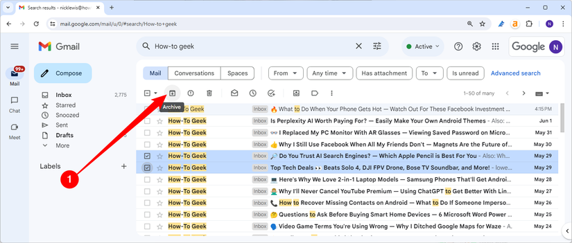 How to Find Archived Emails in Gmail