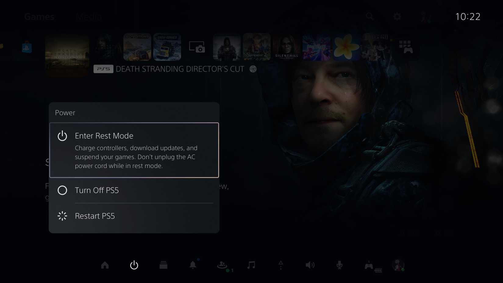 turn off button on ps5