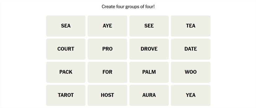 Today's NYT Connections Hints and Answer for June 22 (#377)