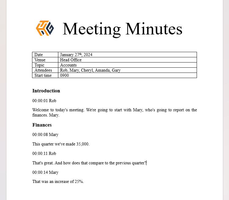Top Tips for Creating Quality Meeting Minutes in Word