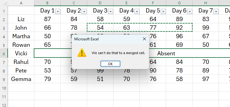 Don’t Merge and Center in Excel: Center Across Selection Instead