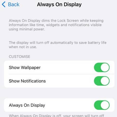 How to Turn Off the iPhone's Always-On Display