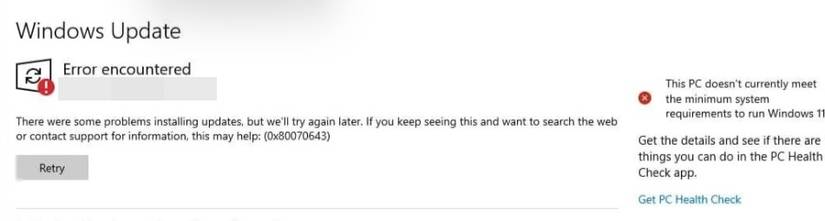 This Is How I Fixed the Windows Update Error 0x80070643
