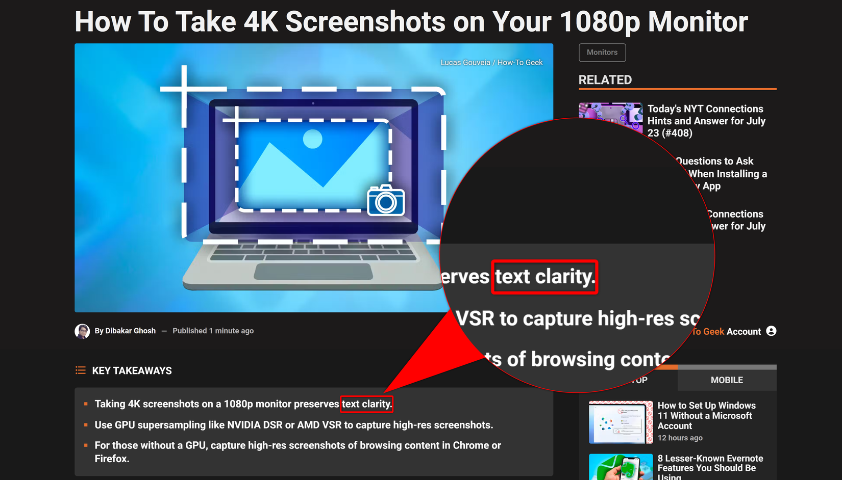 How To Take 4K Screenshots on Your 1080p Monitor