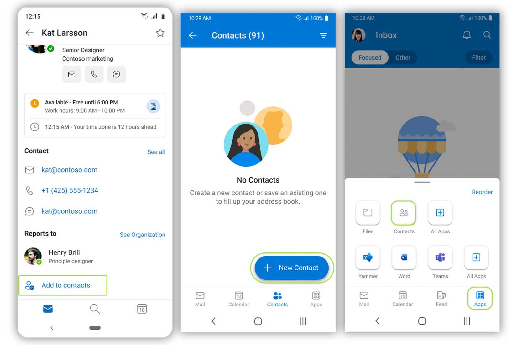 Microsoft Outlook’s Mobile App Has a New Contact Editor