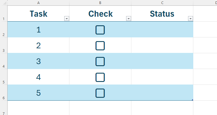 How to Use Checkboxes in Excel to Track Task Progress