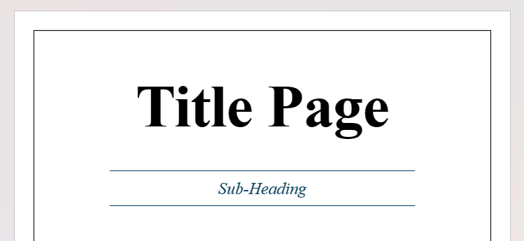 How You Can Create a Great Title Page in Microsoft Word