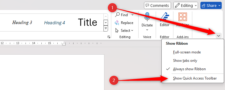 5 Quick Access Toolbar Must-Haves in Microsoft Word
