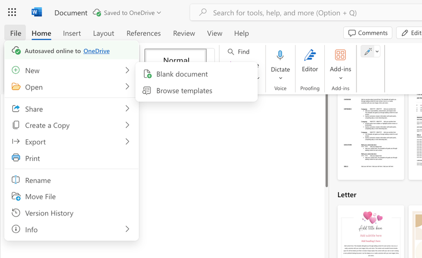 Microsoft’s Office Web Apps Have a Fresh New Design