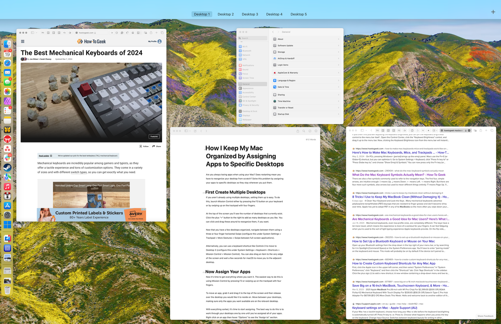 How I Keep My Mac Organized by Assigning Apps to Specific Desktops