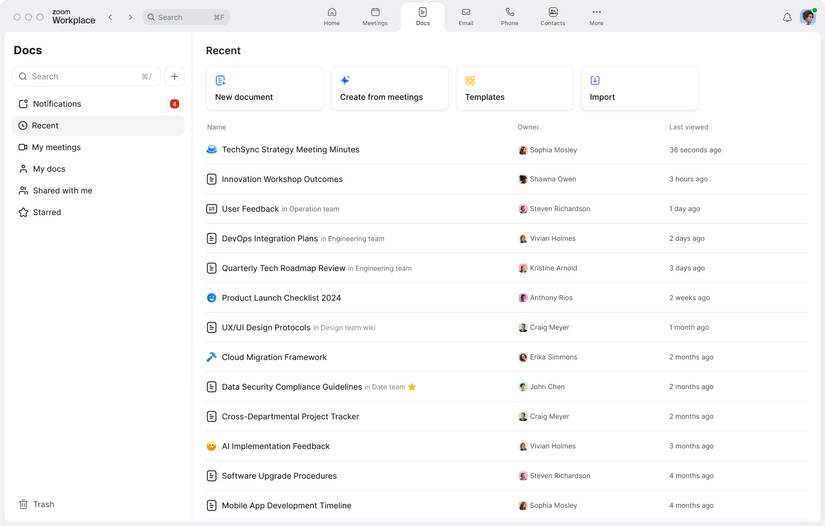Zoom Made a Google Docs Clone