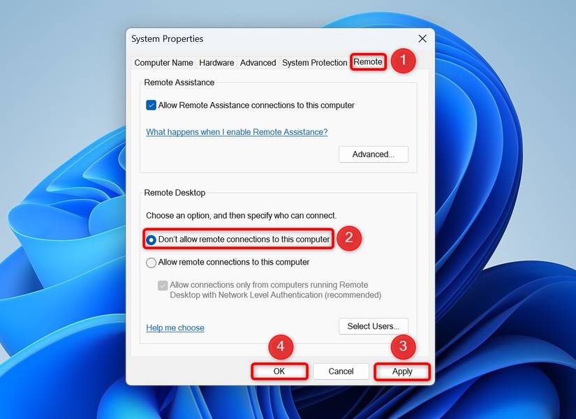 How to Disable Remote Desktop on Windows 11