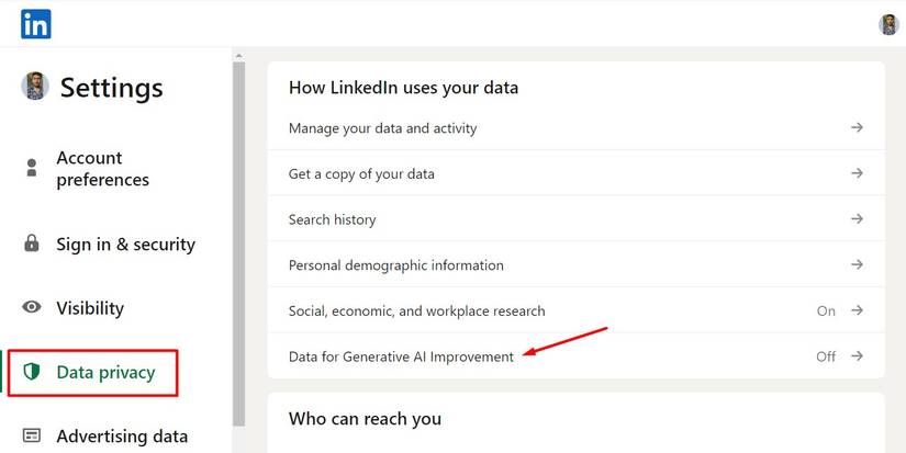 How to Prevent LinkedIn From Using Your Data to Train Its AI Models