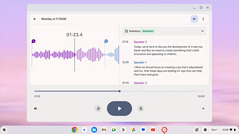 Google’s Recorder App Is Coming to Chromebooks