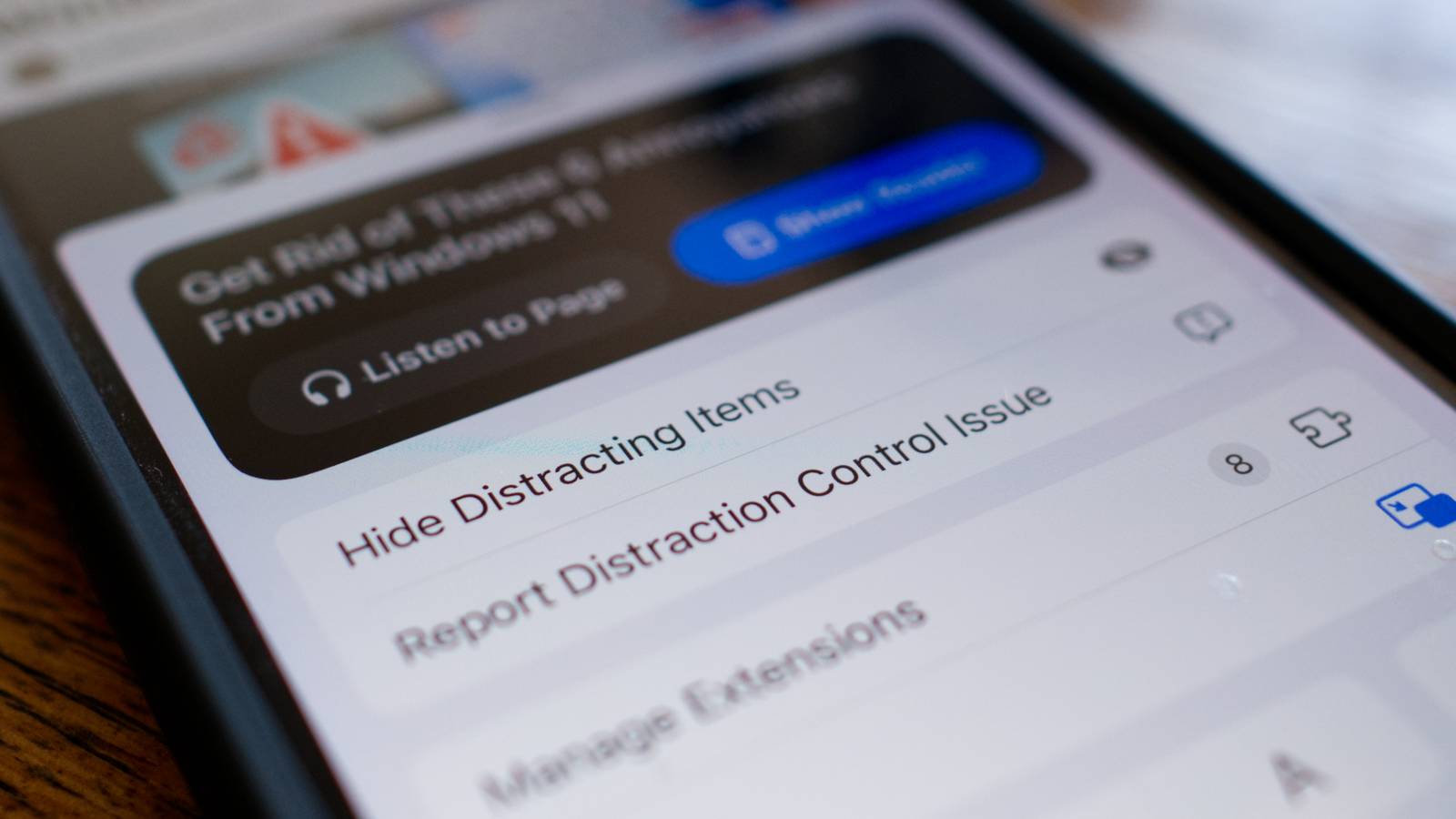 How to Use Safari’s Distraction Control on iPhone for a Better Browser ...