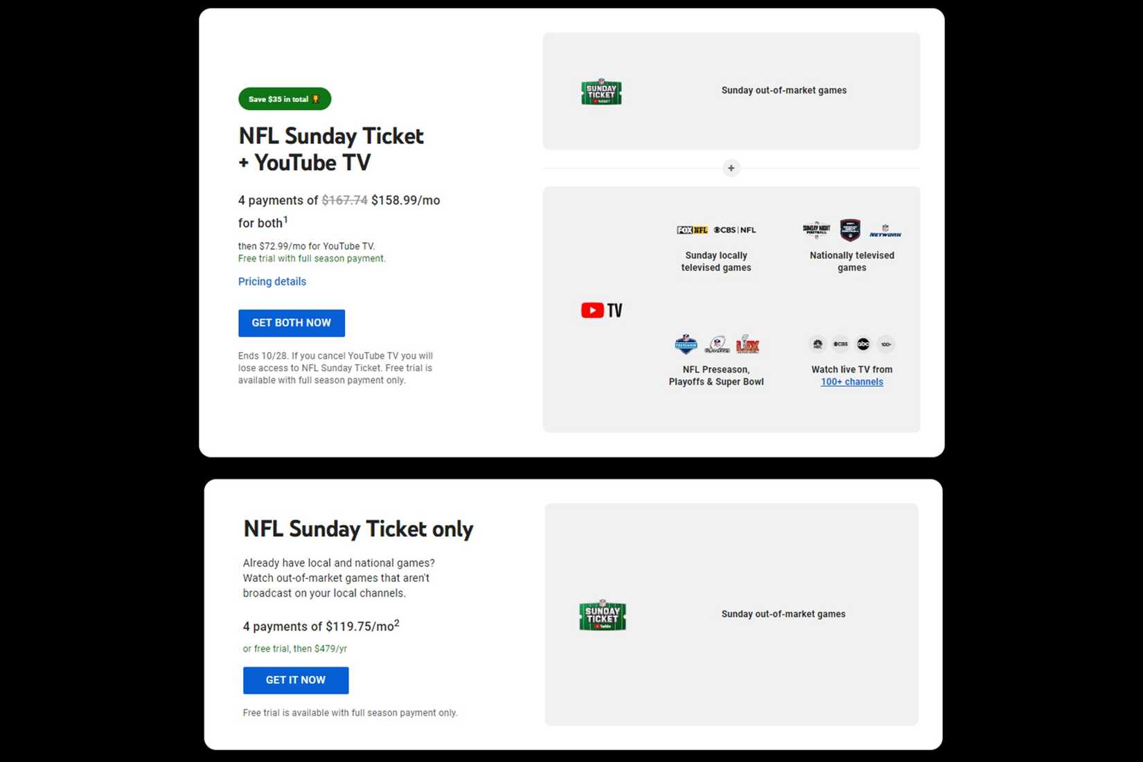 YouTube Extends NFL Sunday Ticket Discount To Premium Users