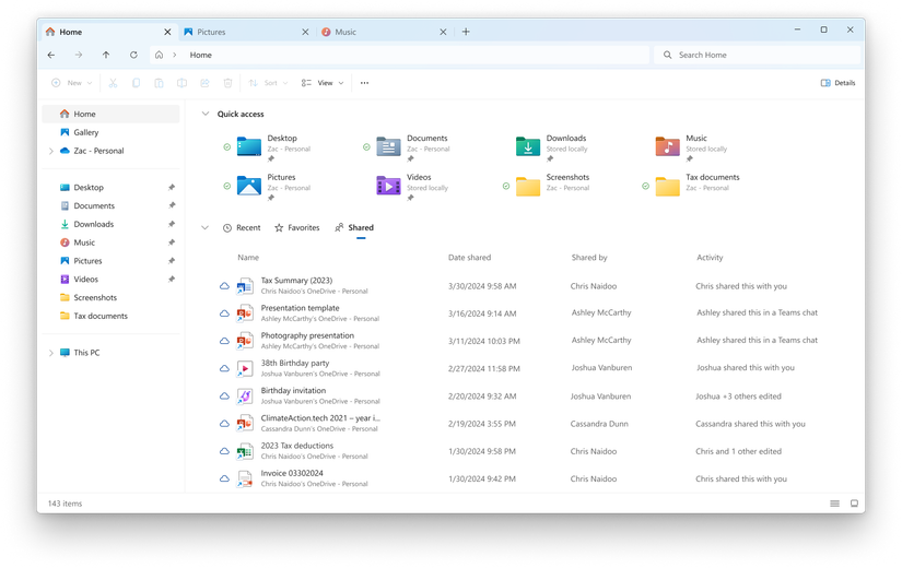 The Windows 11 File Manager Is Getting a New ‘Shared’ Screen