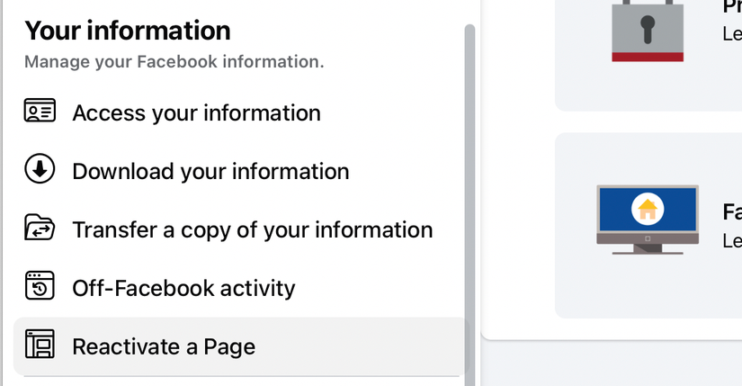 How to Deactivate (Hide) or Delete a Facebook Page