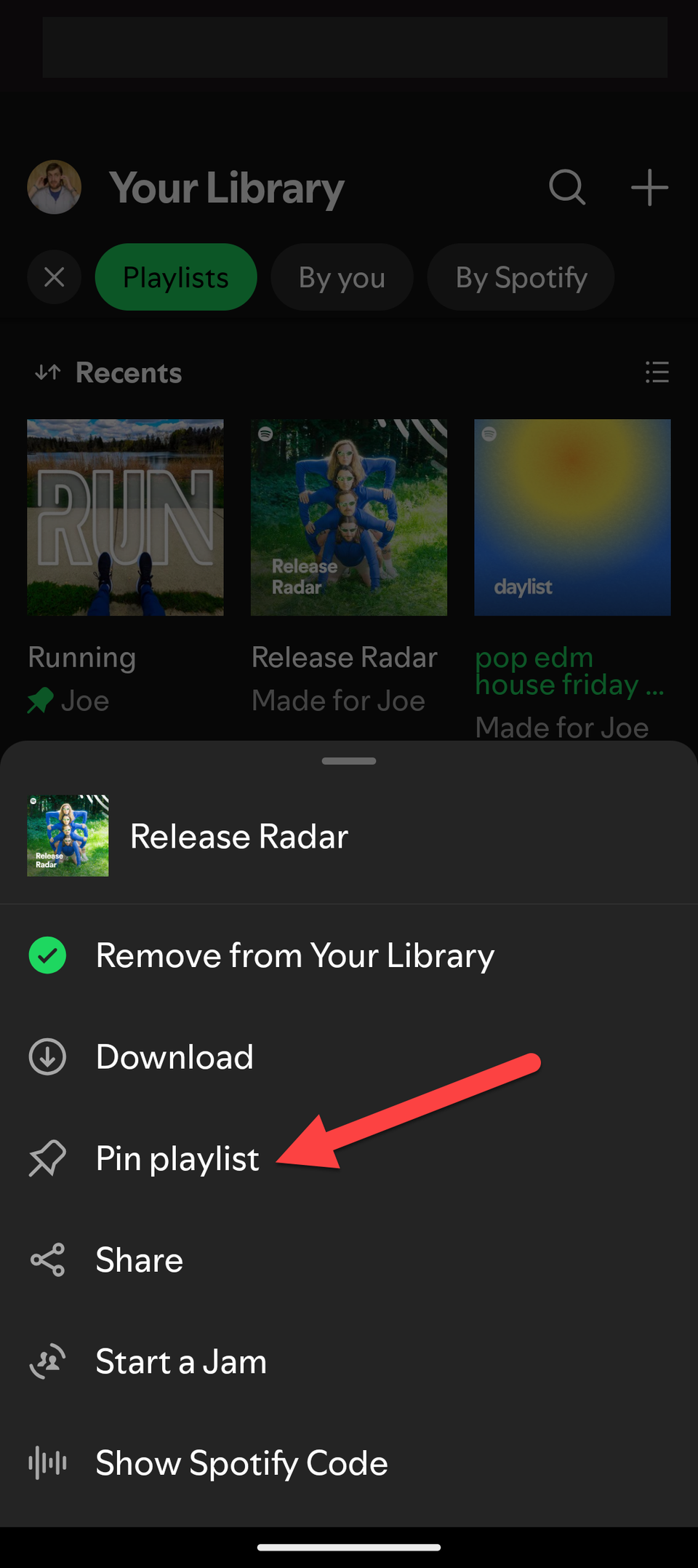 Quick Tip: You Can Pin Spotify Playlists (And More)