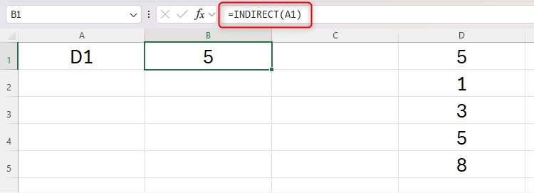 How to Use the INDIRECT Function in Excel