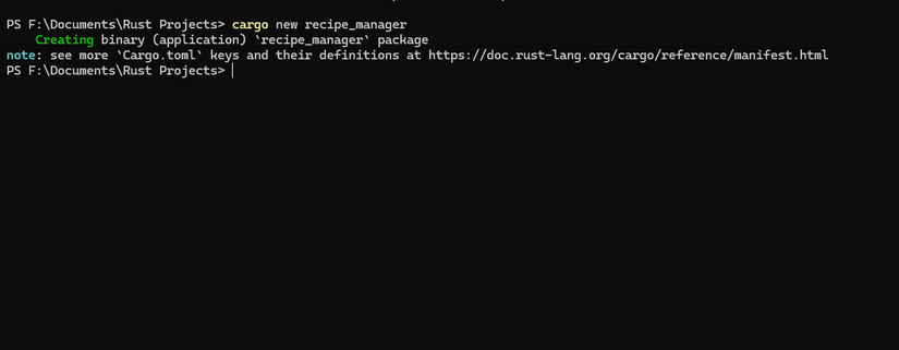 Rust Programming for Beginners: Building a Recipe Manager App