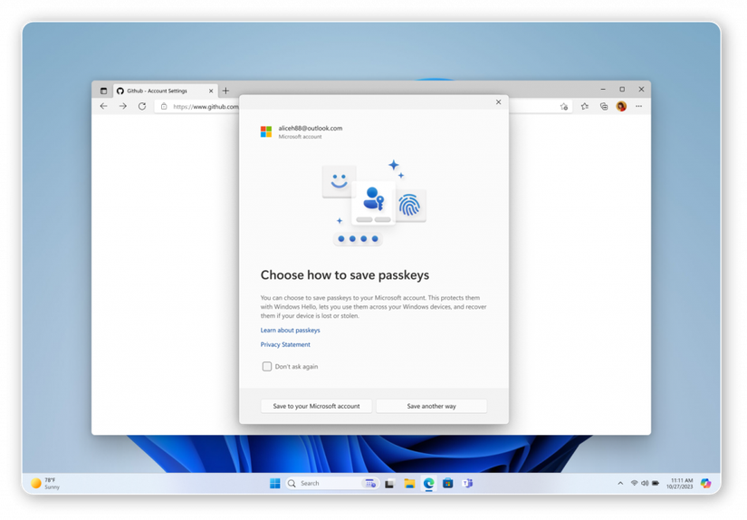 Windows 11 Will Soon Sync Passkeys Across PCs