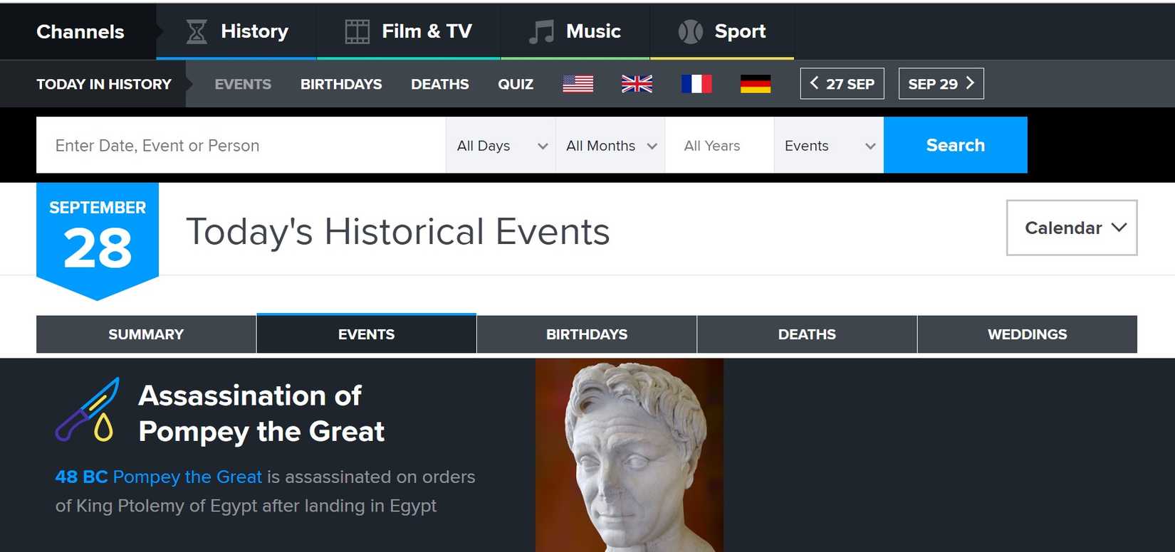 It Turns Out Every Day Is Historic According to This Fascinating Site