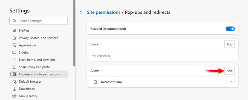 How to Disable the Pop-Up Blocker in Microsoft Edge