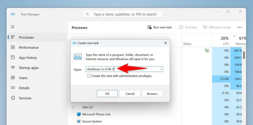 How to Schedule Automatic Shutdown on Windows 11