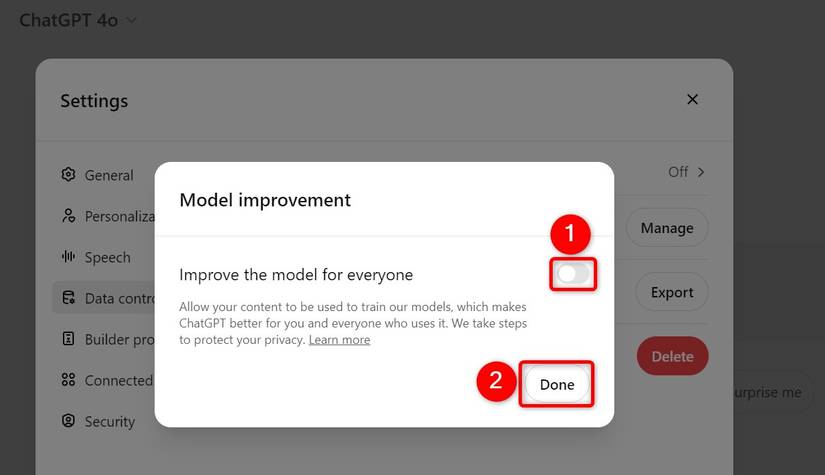How to Opt-Out of AI Model Training on ChatGPT, Gemini, and Others