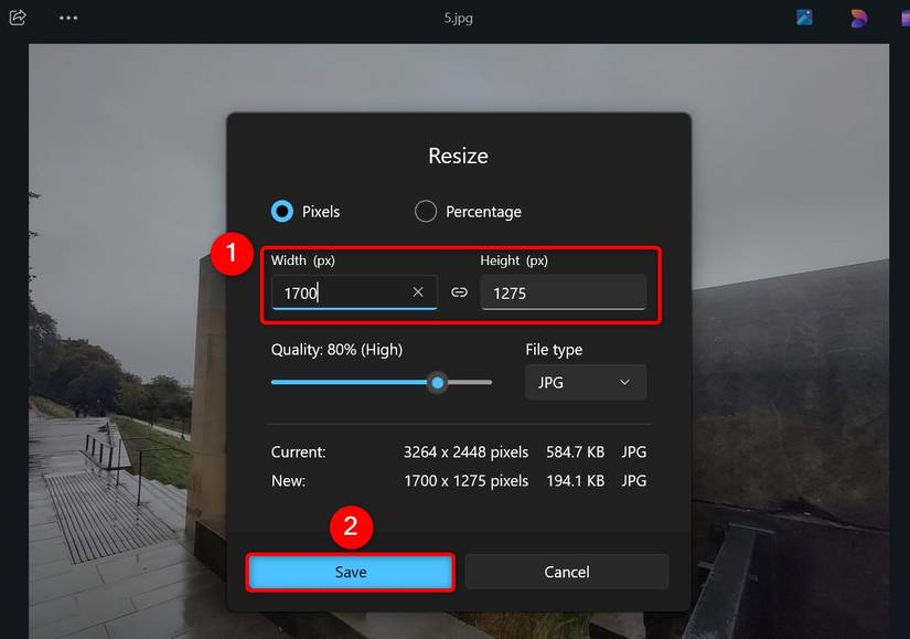 How to Resize an Image on Windows 11