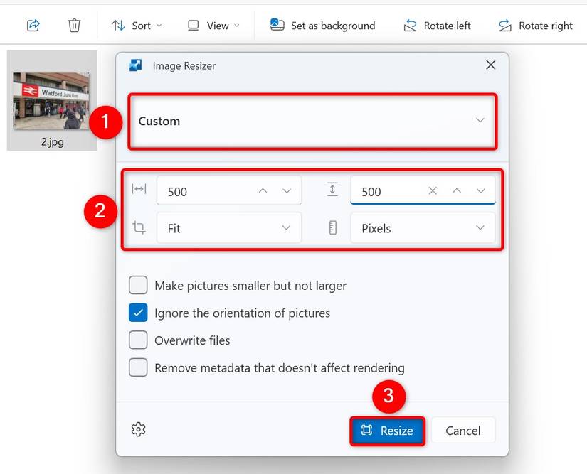How to Resize an Image on Windows 11