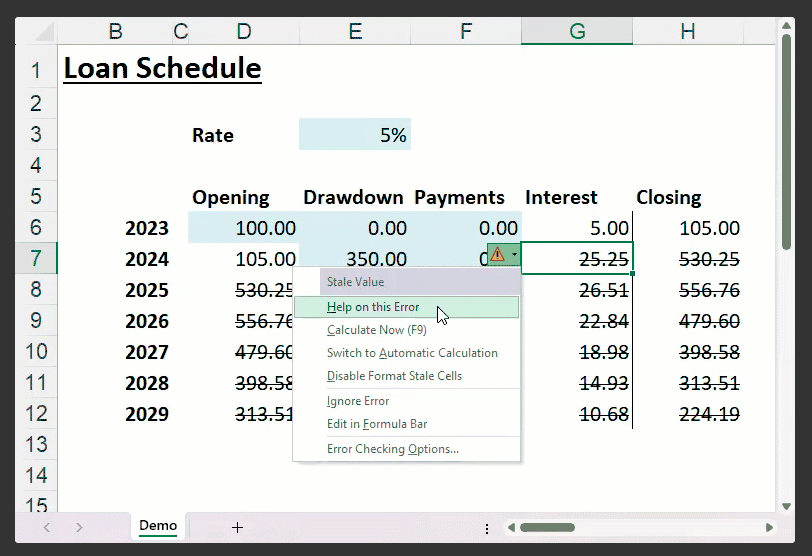 Excel’s Stale Value Formatting Arrives on More Windows PCs