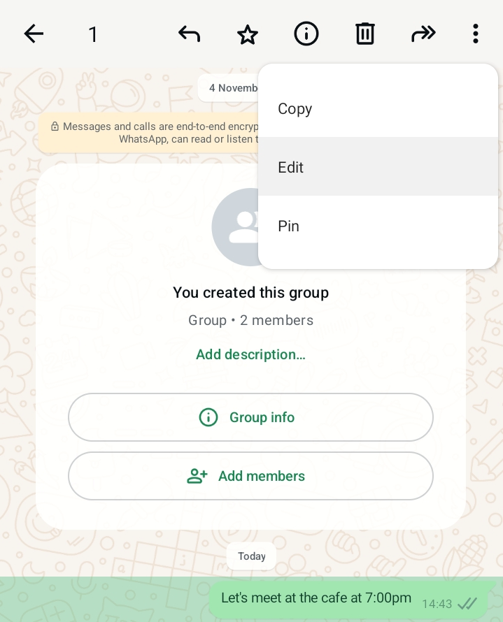 How to Edit WhatsApp Messages After Sending