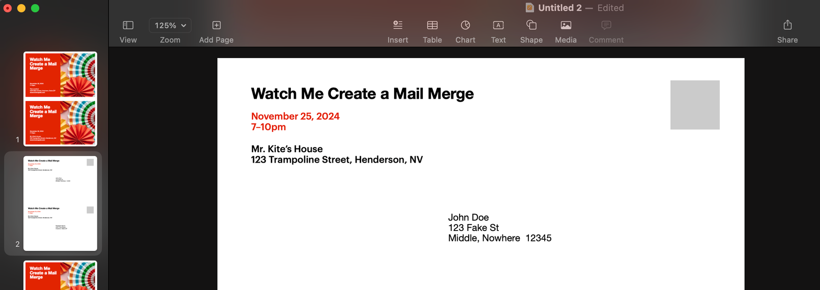 How to Create a Mail Merge in Apple Pages (for Free)
