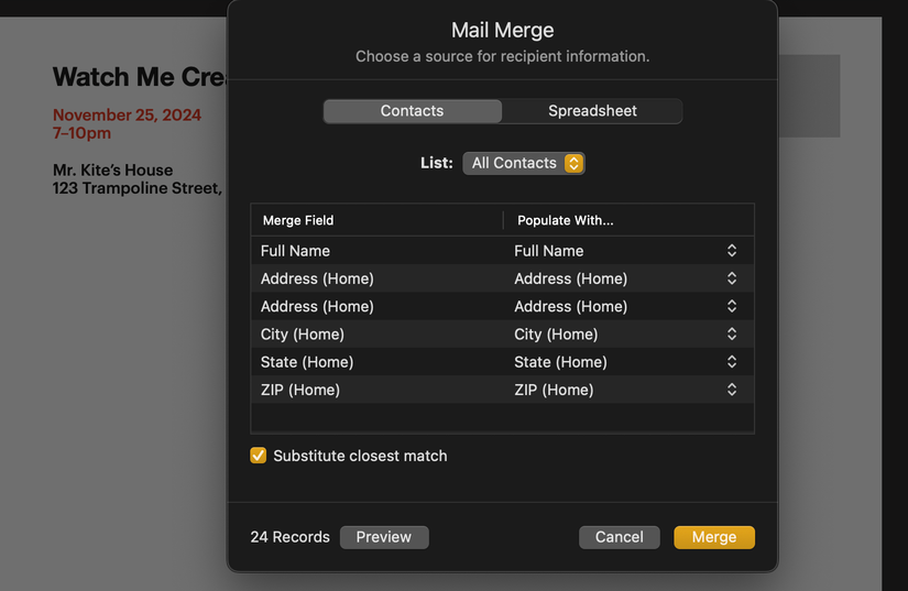 How to Create a Mail Merge in Apple Pages (for Free)
