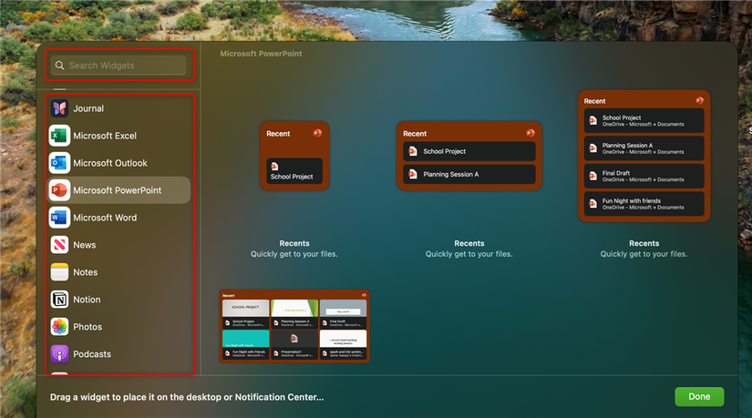 Microsoft Adds Office Widgets to the Mac Desktop