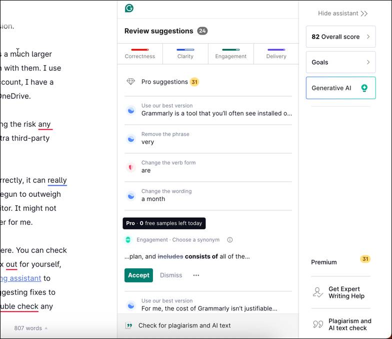 Why I Switched From Grammarly to Microsoft Editor
