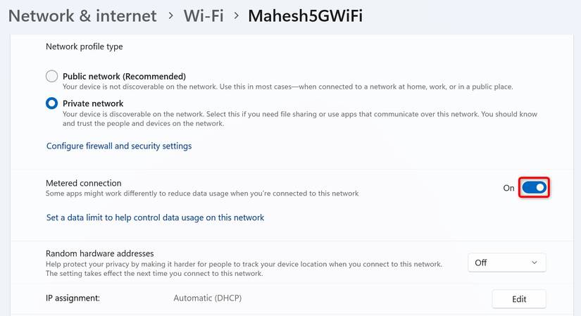 How to Set Up a Metered Connection on Windows 11
