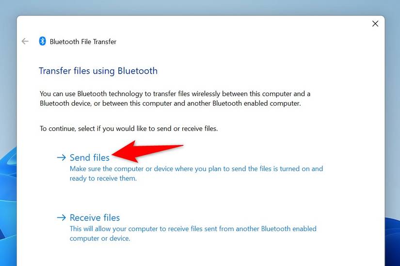 How to Share Files Over Bluetooth on Windows 11