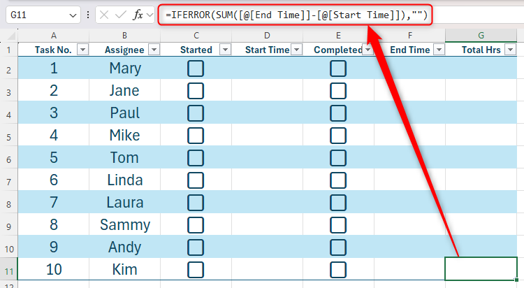 How to Add a Timestamp to Checkboxes in Excel