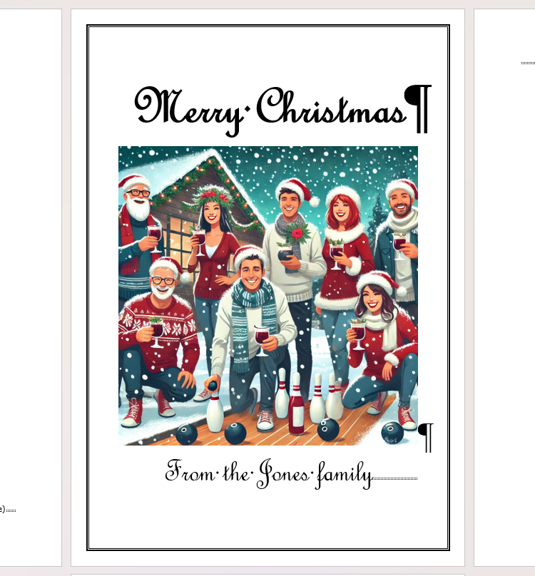 How to Design a Christmas Card in Microsoft Word