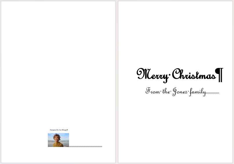How to Design a Christmas Card in Microsoft Word