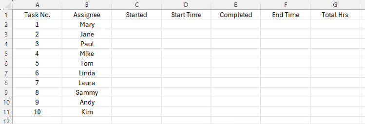 How to Add a Timestamp to Checkboxes in Excel