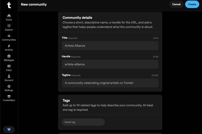 What are Tumblr Communities?