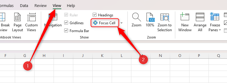How to Use Focus Cell to Aid Data Entry and Analysis in Excel