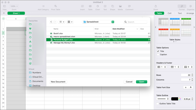 Read This Before Editing Excel Documents in Apple Numbers