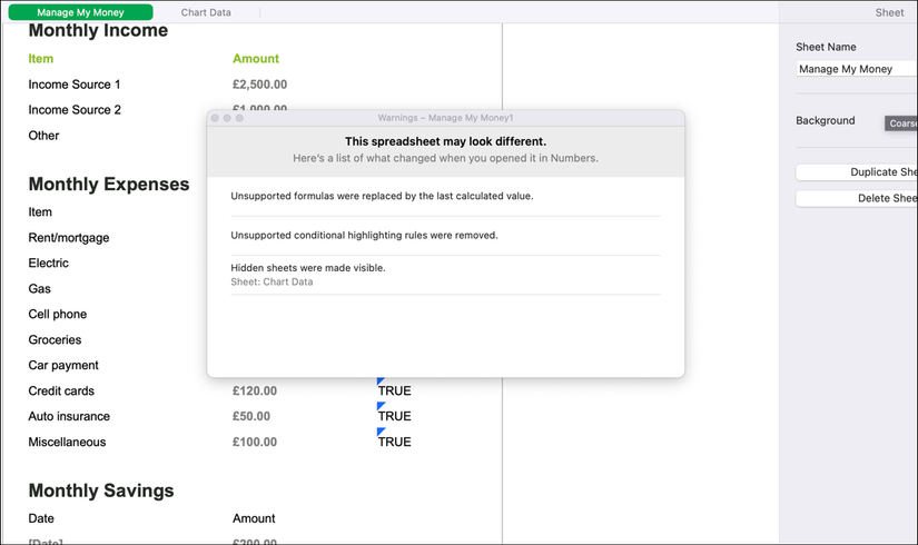 Read This Before Editing Excel Documents in Apple Numbers